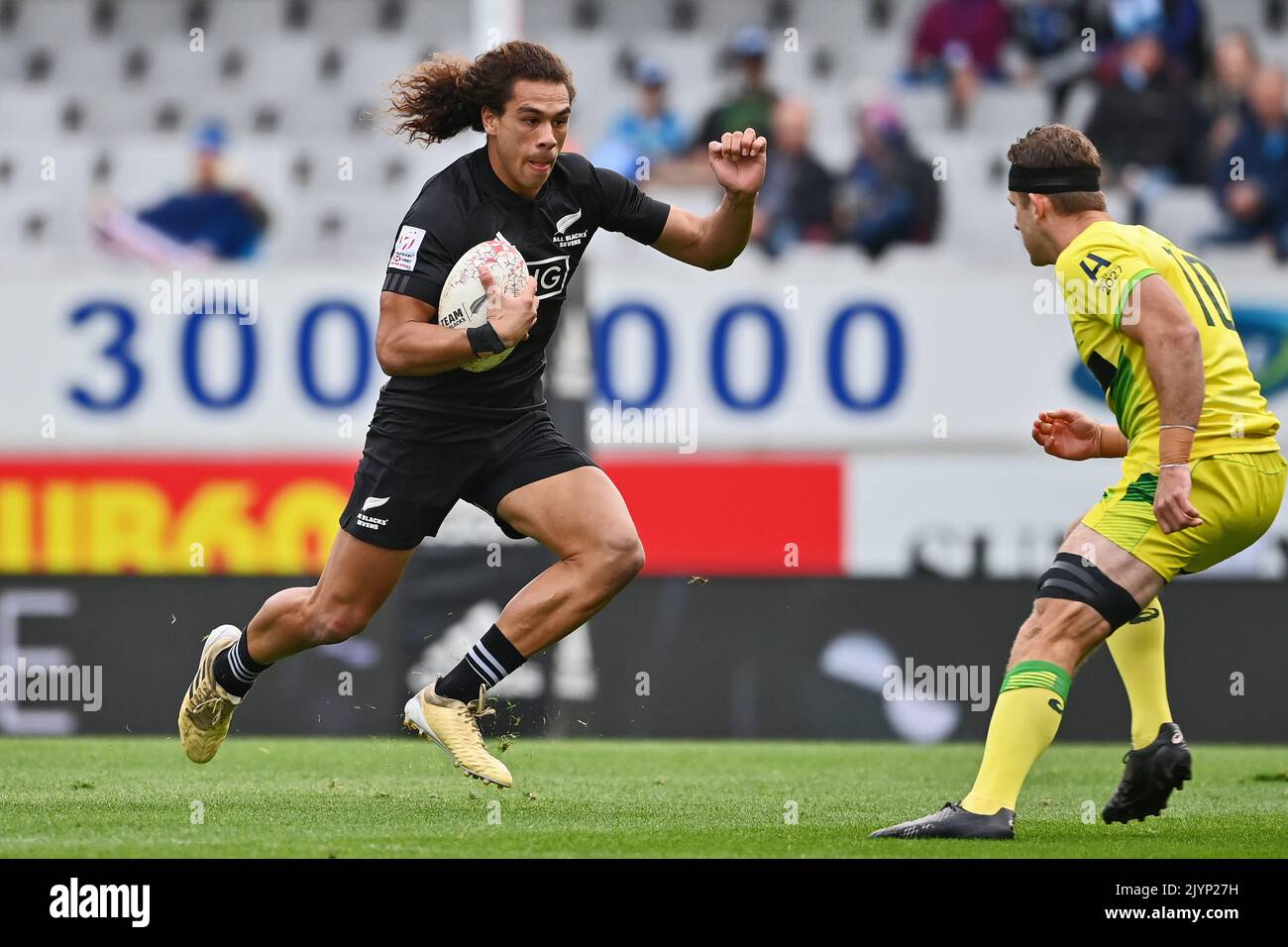 Brady Rush during the Rugby Sevens match between the All Blacks Sevens ...
