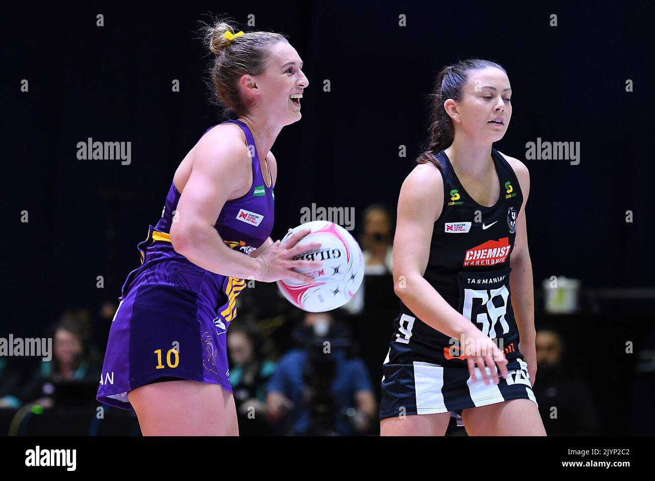 Gabi Simpson of the Firebirds in action during the Round 4 Super ...