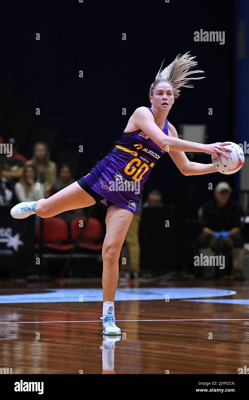 Gabi Simpson of the Firebirds in action during the Round 4 Super ...