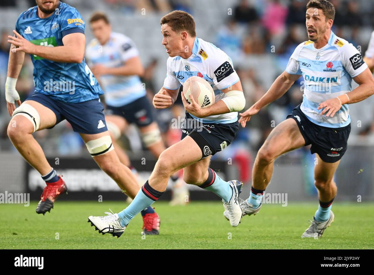 Alex Newsome during the Round 2 Trans-Tasman Super Rugby match between ...