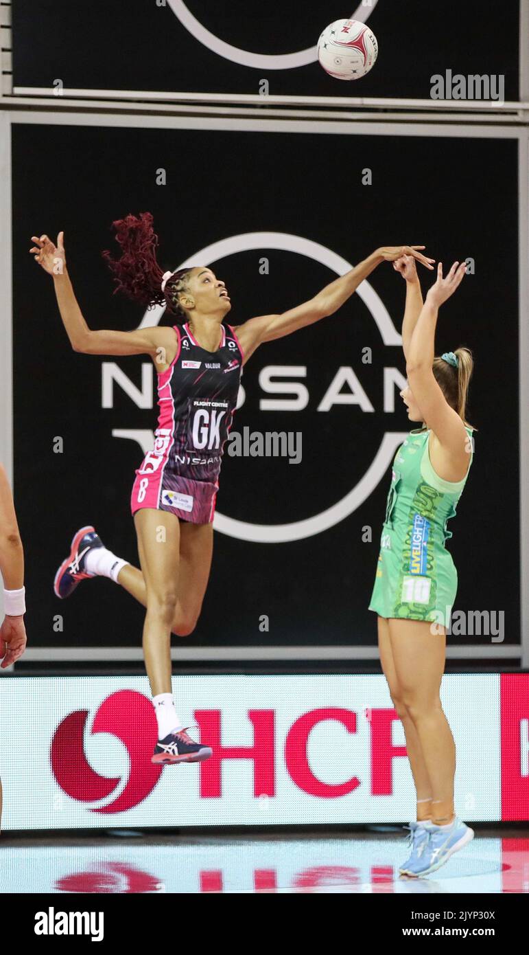 Shamera Sterling of the Thunderbirds clashes with Alice Teague-Neeld of ...