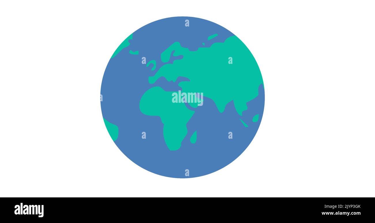 Spinning digital earth globe Cut Out Stock Images & Pictures - Alamy