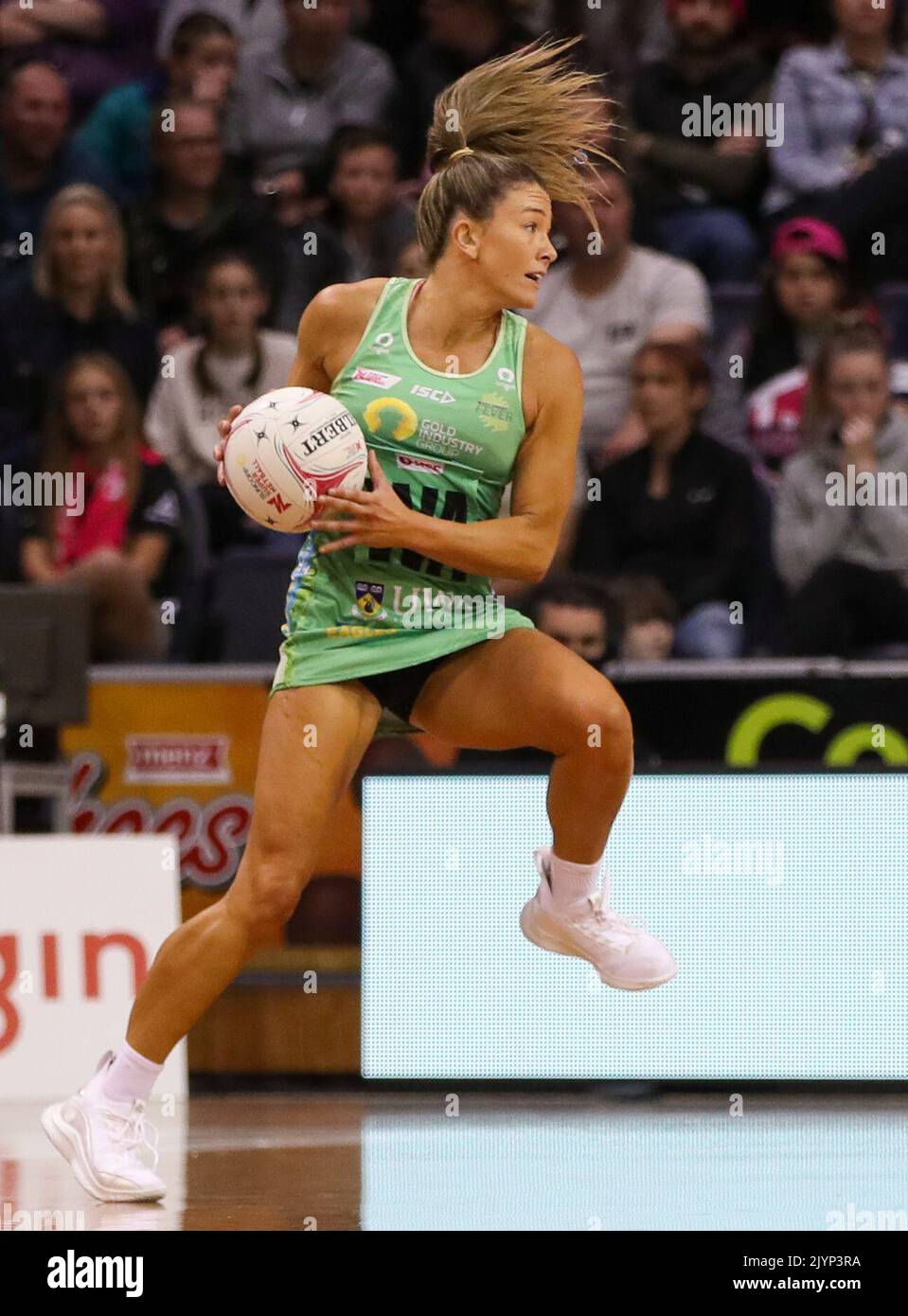 Verity Charles of the Fever during the Round 4 Super Netball match ...