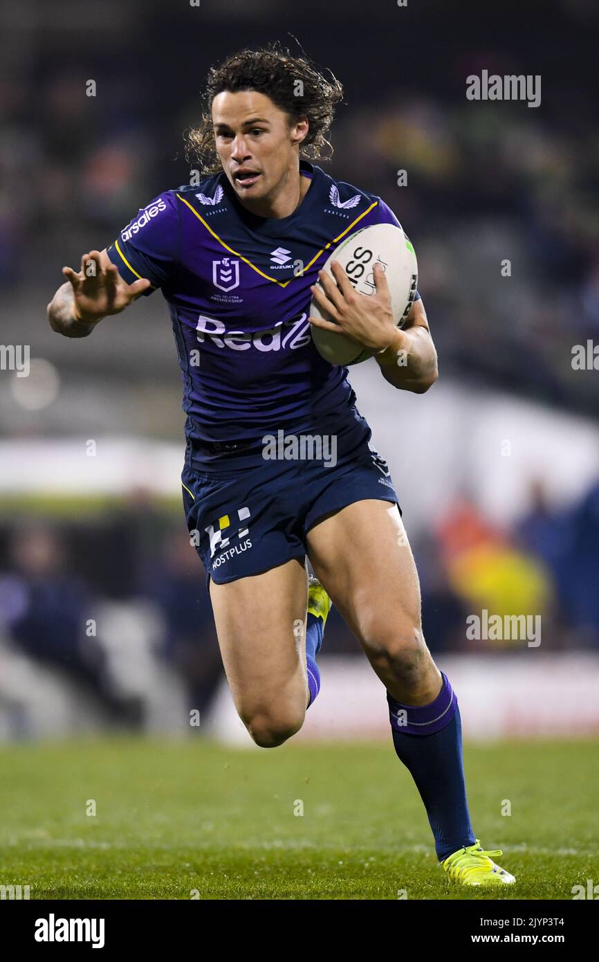 Nicho Hynes of the Storm in action during the Round 11 NRL match ...