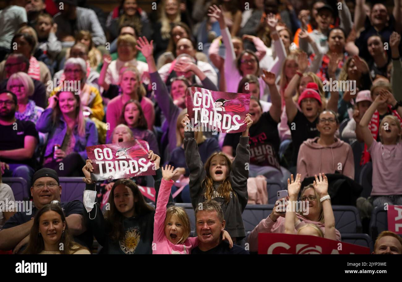 General view of fans during the Round 4 Super Netball match between the ...