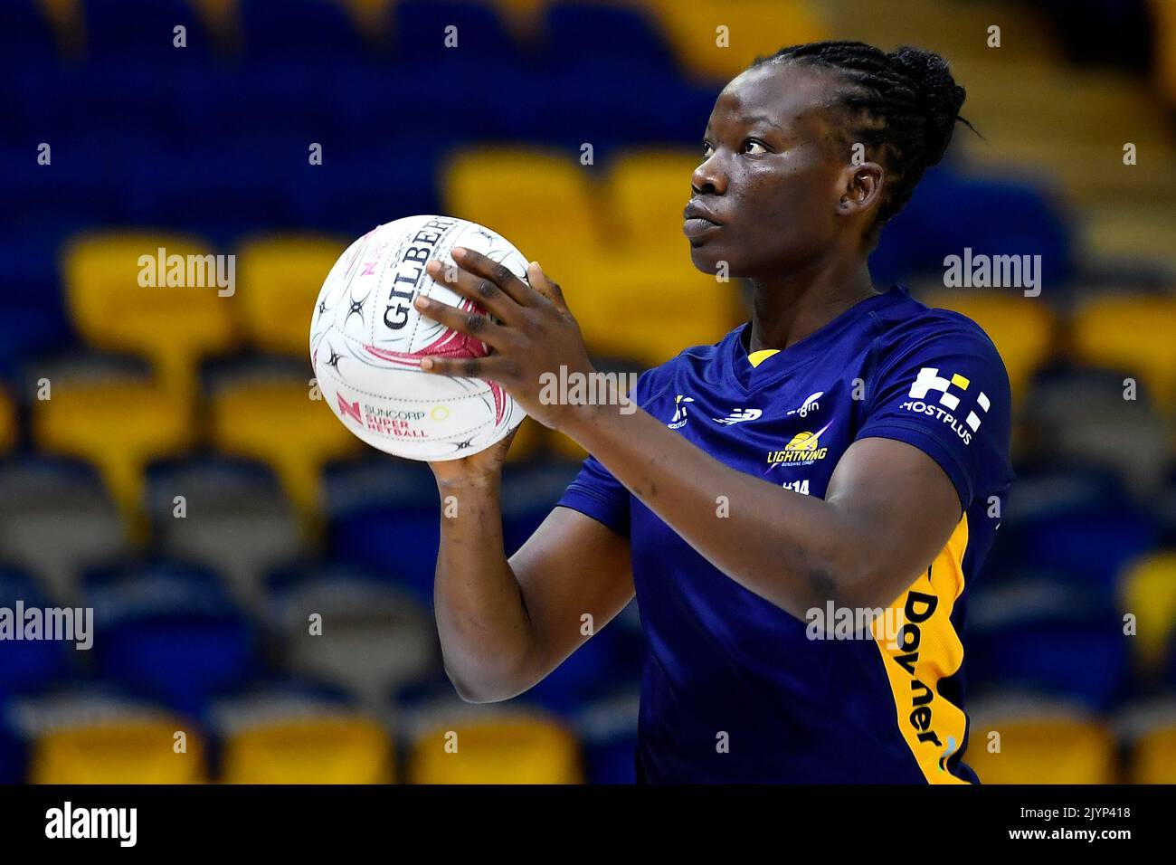 Peace Proscovia of the Lightning warms up during the Round 4 Super ...