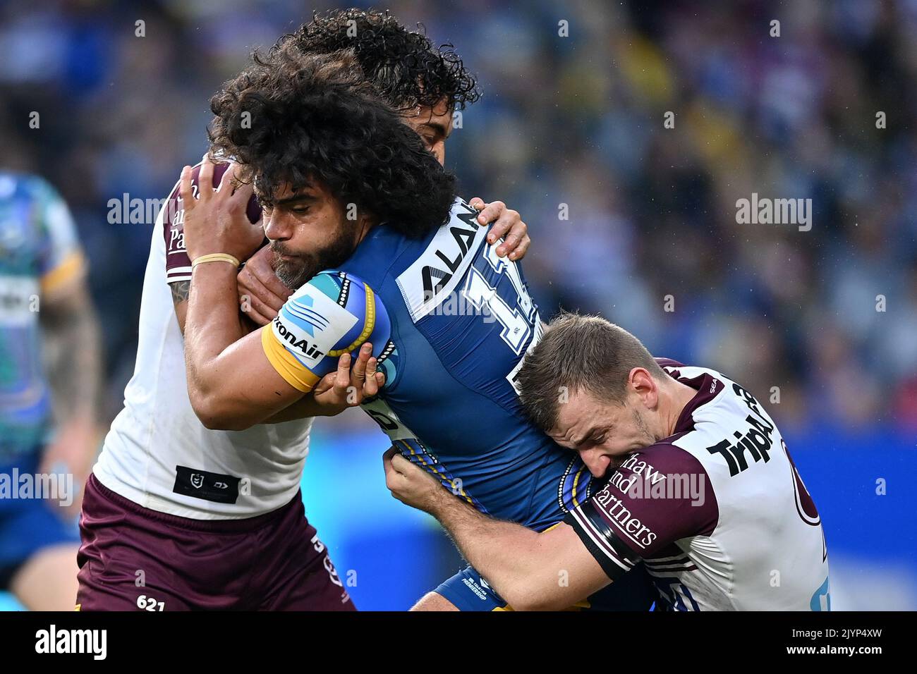 Isaiah Papalii of the Eels during the Round 11 NRL match between the ...