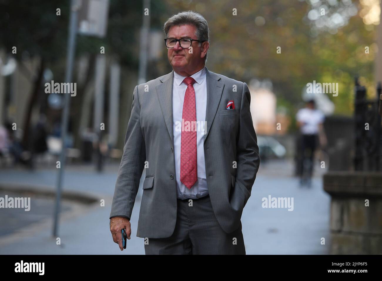 Stephen Barrett is seen outside the NSW Supreme Court in Sydney ...