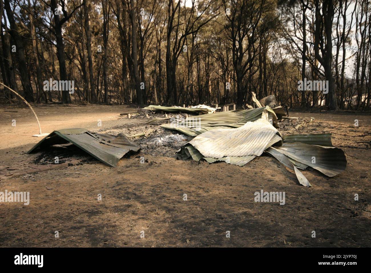 Fire damaged property in the Victorian town of Kinglake, Monday, Feb. 9 ...