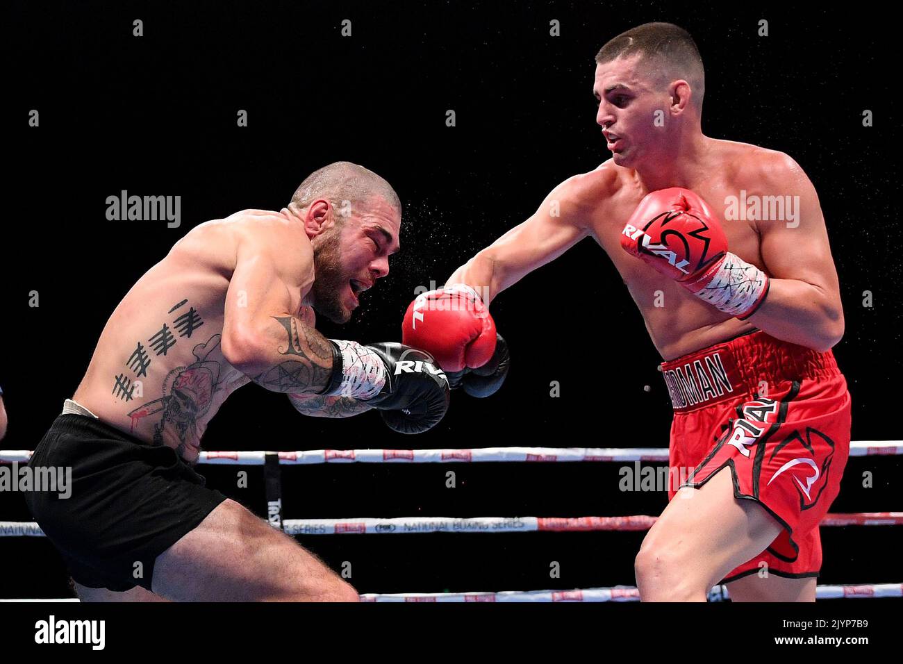 Isaac Hardman (right) in action against Robert Berridge during their ...