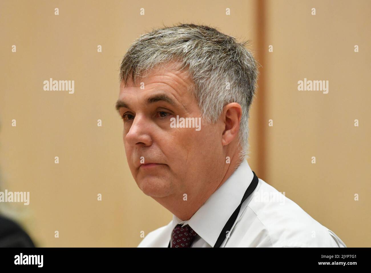 NBN Co CEO Stephen Rue during Senate Estimates at Parliament House in ...