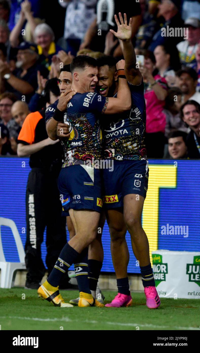 Cowboys Hamiso Tabuai-Fidow during the Round 12 NRL match between the ...