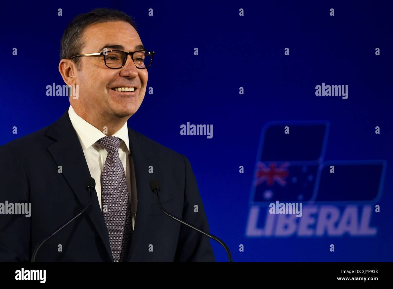 South Australian Premier Steven Marshall speaks during the 62nd Federal ...