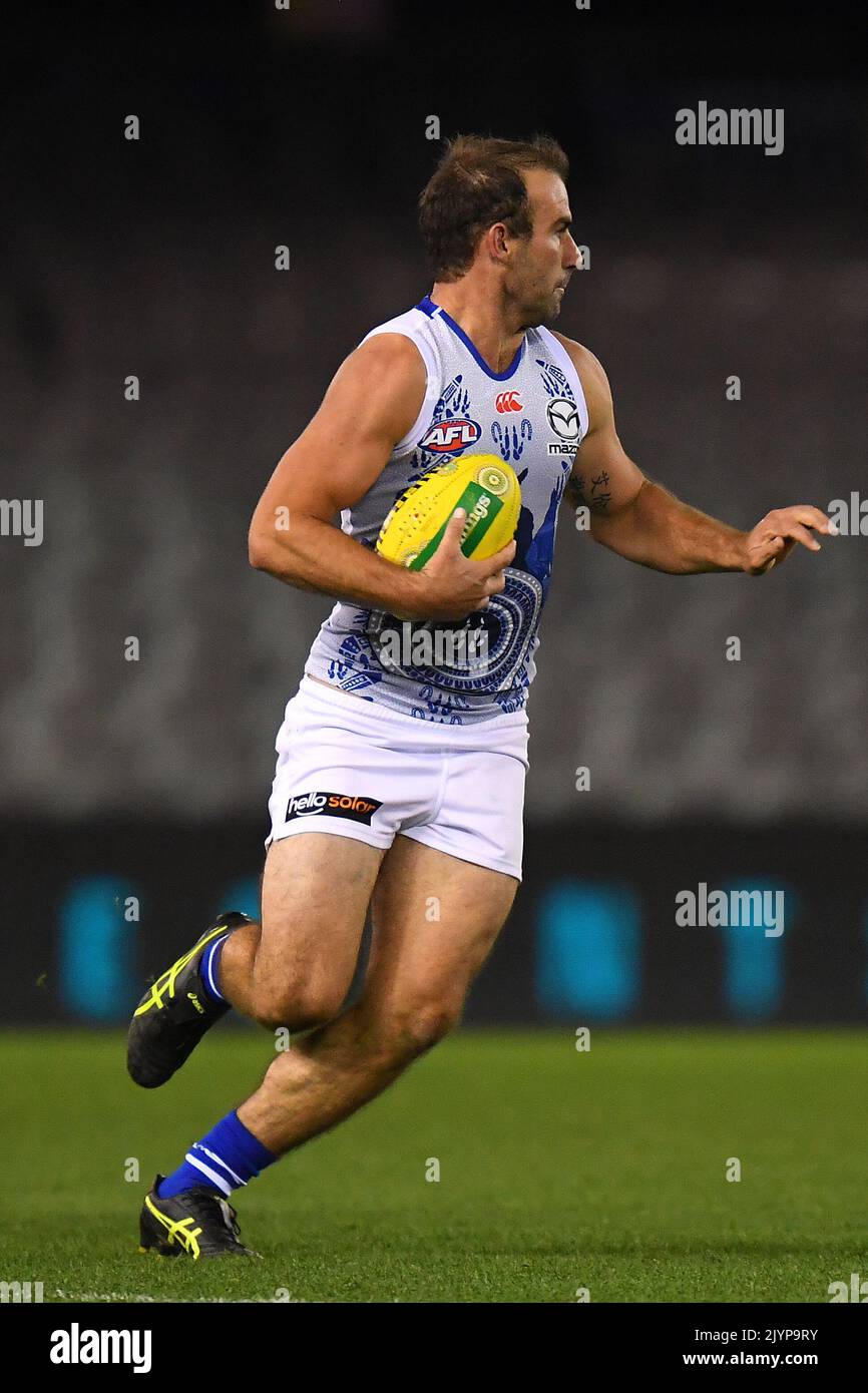 Ben Cunnington of North Melbourne in action during the Round 11 AFL ...