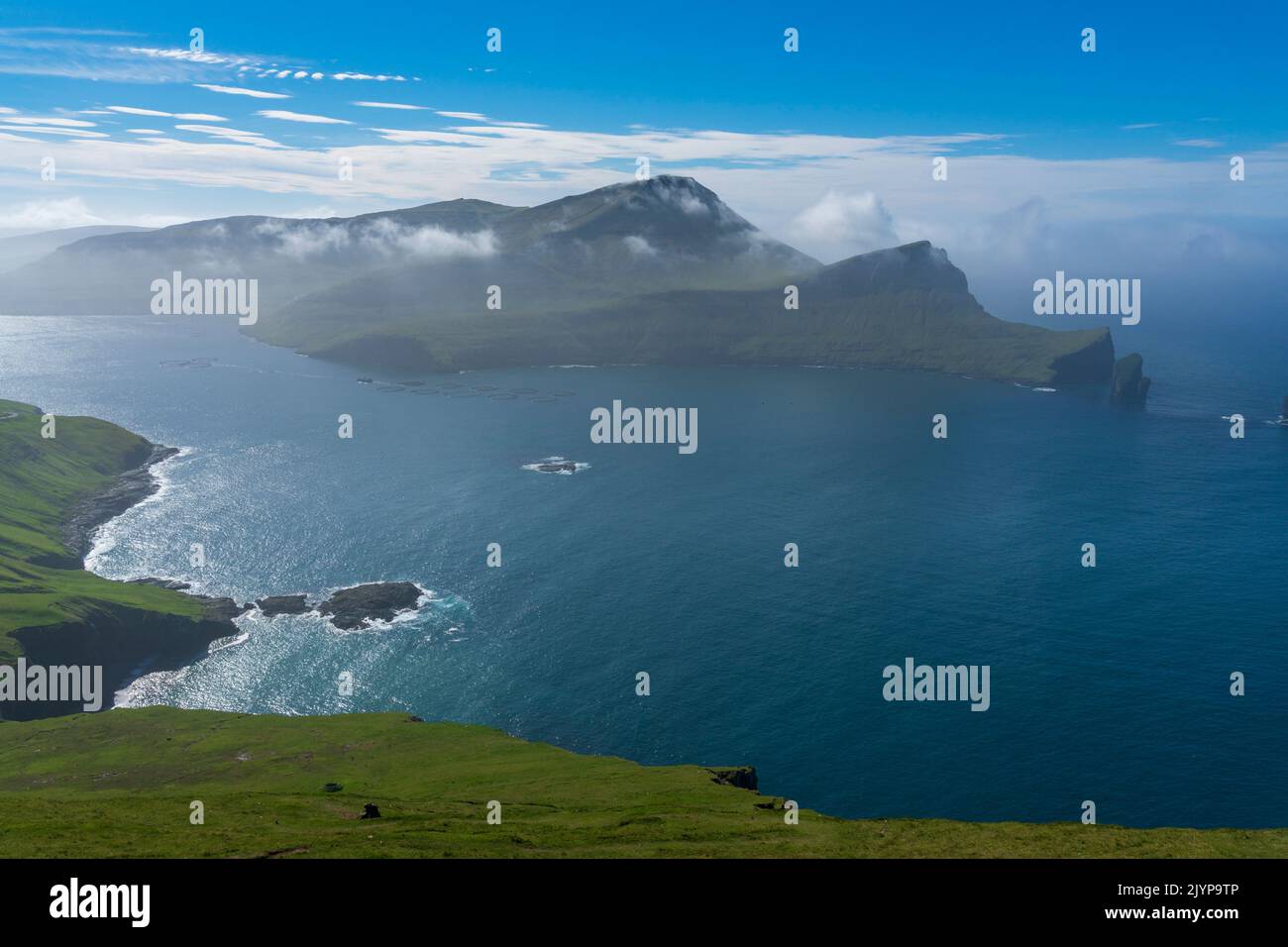 Sorvagsfjordur, Vagar Island, Faroe Islands, Denmark Stock Photo - Alamy