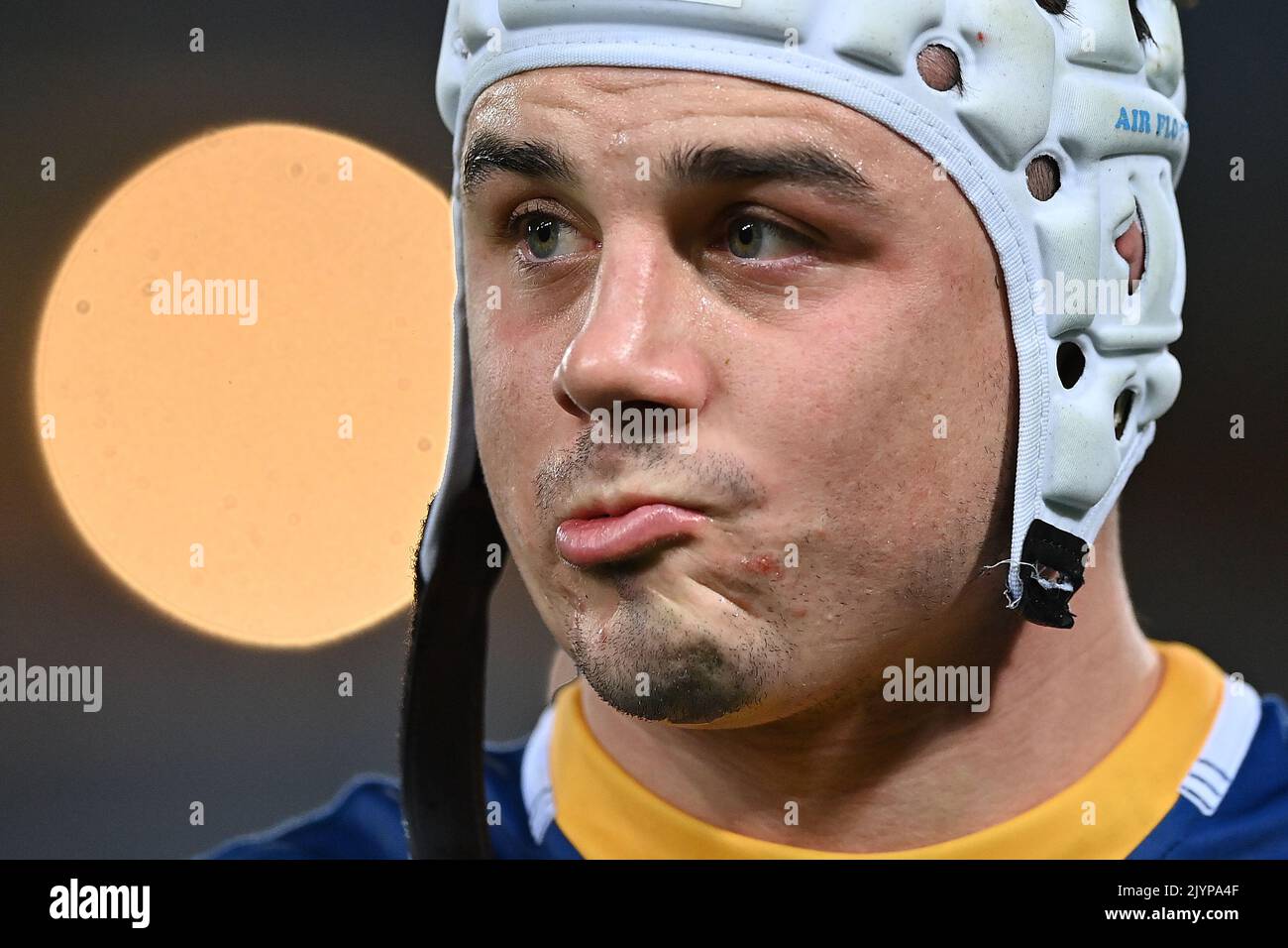 Reed Mahoney of the Eels reacts during the Round 12 NRL match between ...