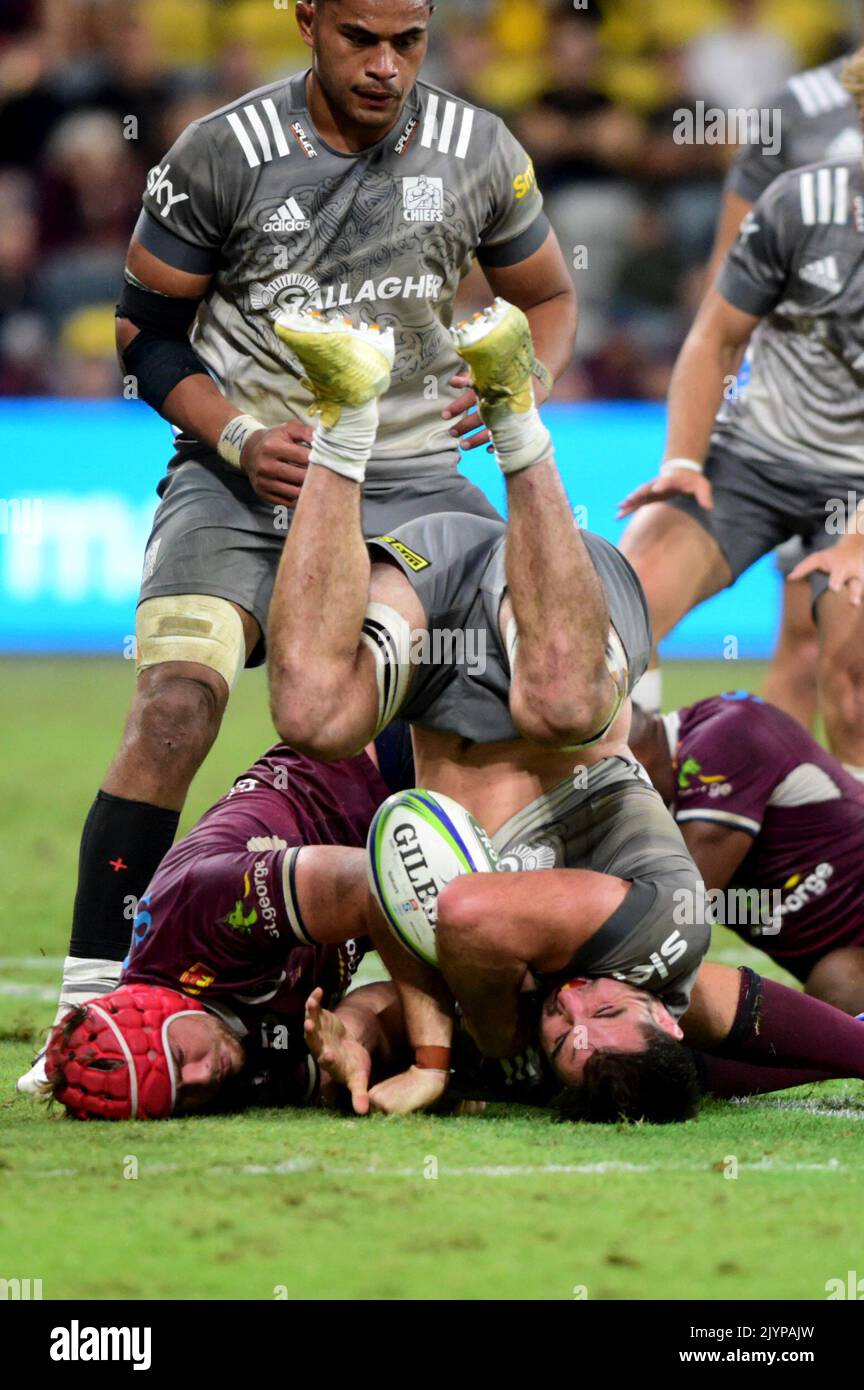 Chiefs Luke Jacobson during the Round 3 Trans-Tasman Super Rugby match ...