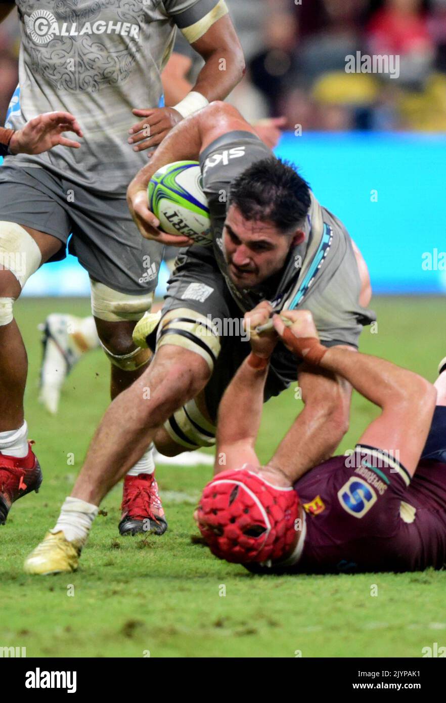 Chiefs Luke Jacobson during the Round 3 Trans-Tasman Super Rugby match ...