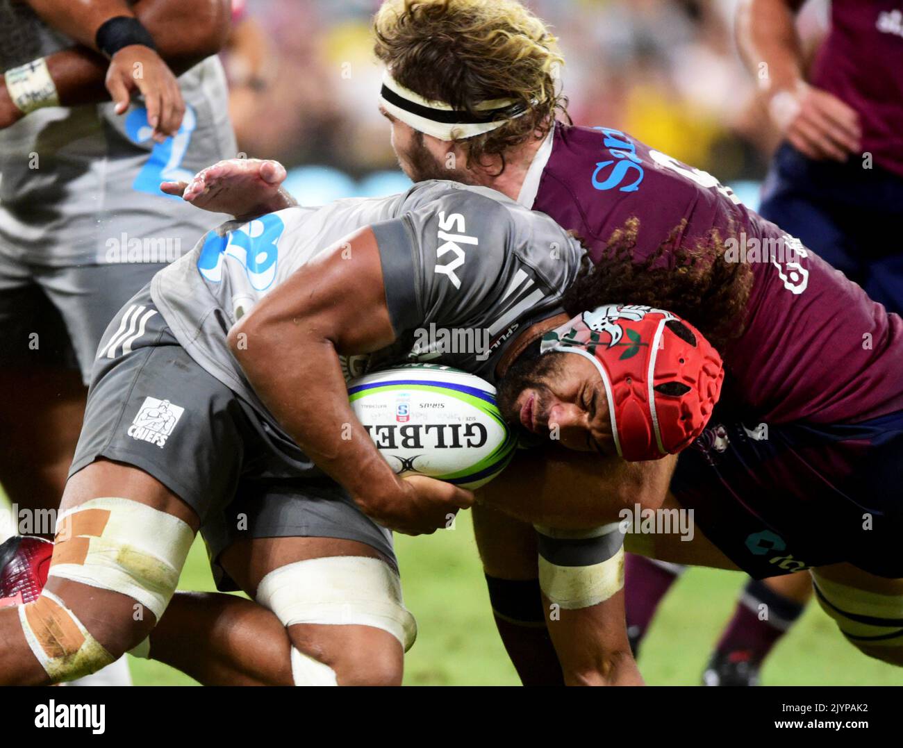 Chiefs Zane Kapeli during the Round 3 Trans-Tasman Super Rugby match ...