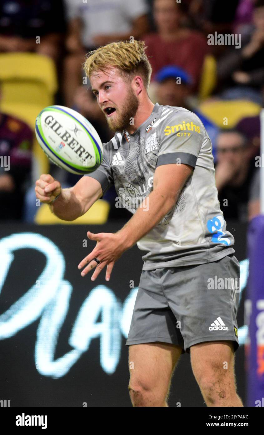 Chiefs try scorer Xavier Roe during the Round 3 Trans-Tasman Super ...