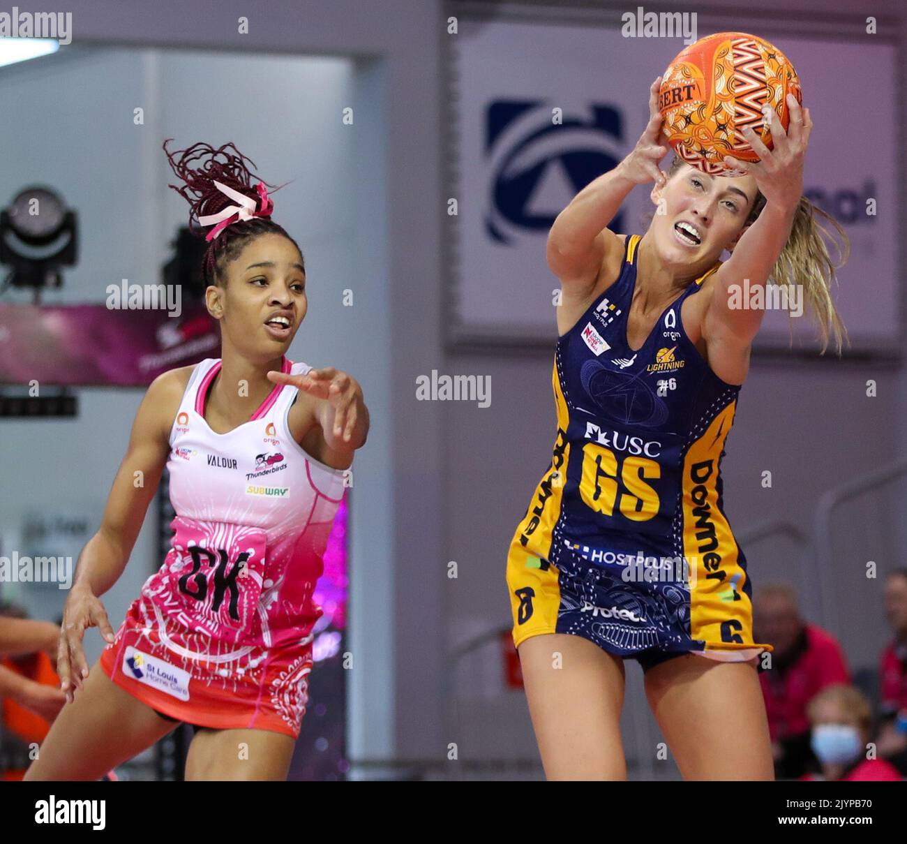 Cara Koenen of the Lightning and Shamera Sterling of the Thunderbirds ...