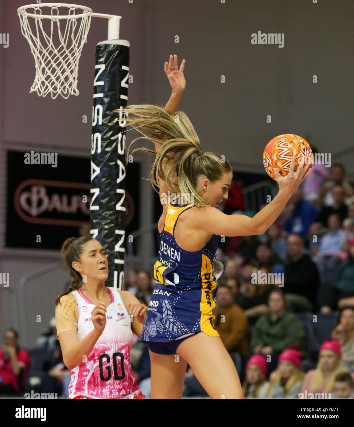 Cara Koenen of the Lightning during the Round 5 Super Netball match ...