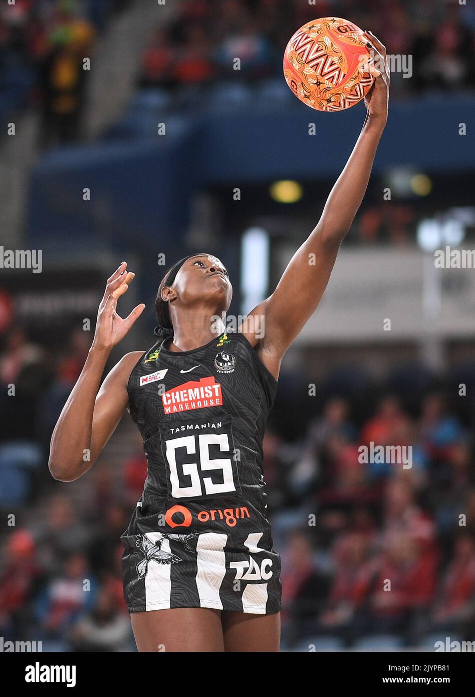Shimona Nelson of the Magpies in action during the Round 5 Super ...