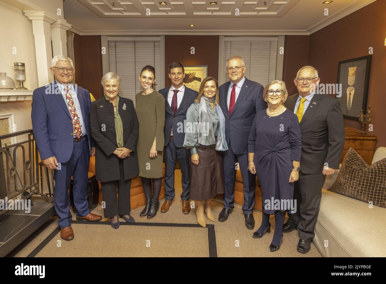 Pictured from left: Ray Lind, left, husband of NZ High Commissioner to ...