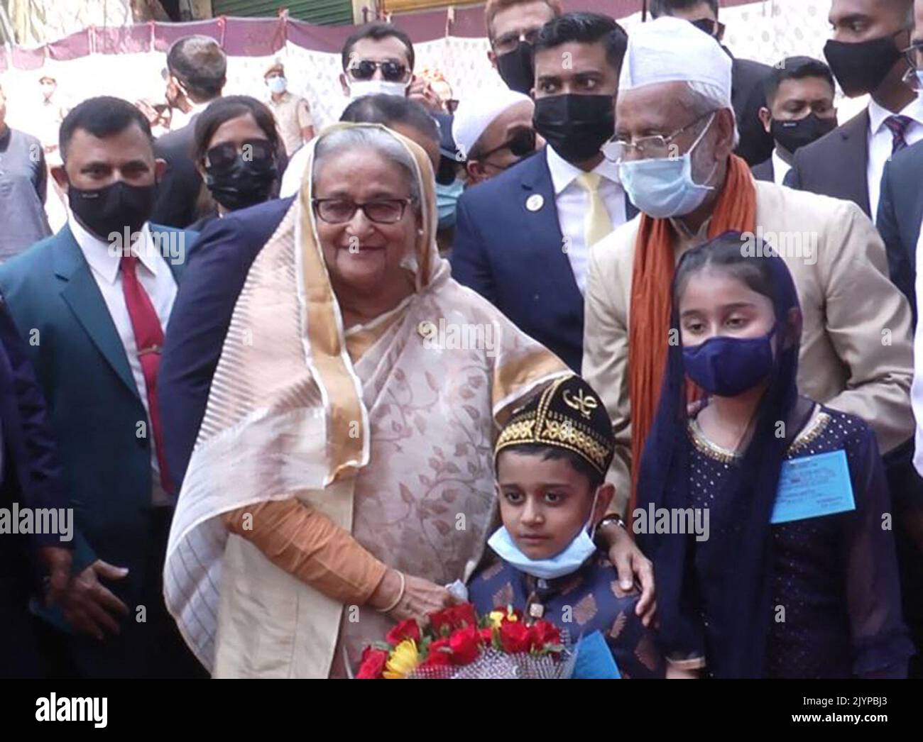 Bangladesh Prime Minister Sheikh Hasina at the Shrine of Sufi saint ...