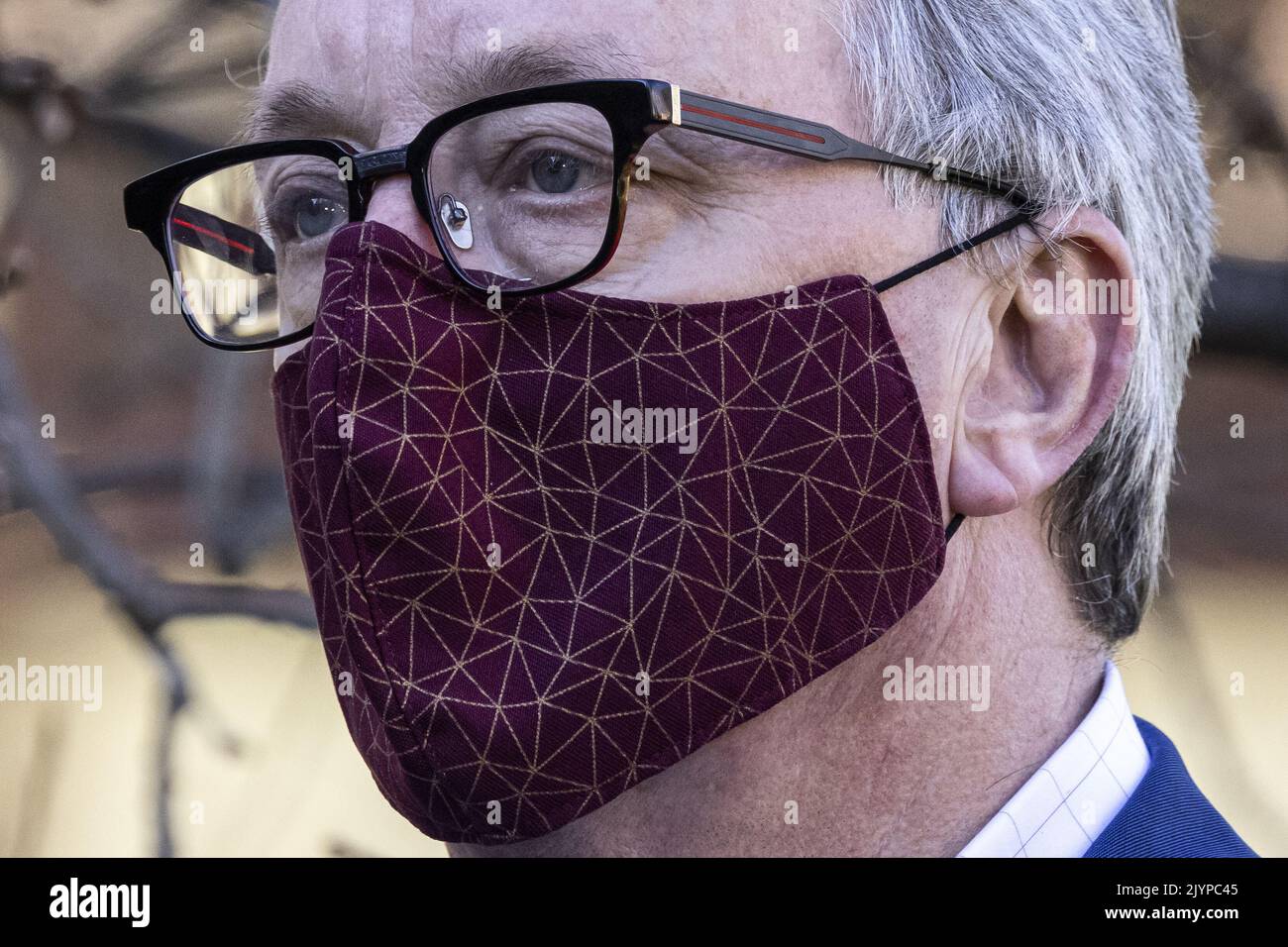 Victorian Minister for Health Martin Foley, looks on during a press ...