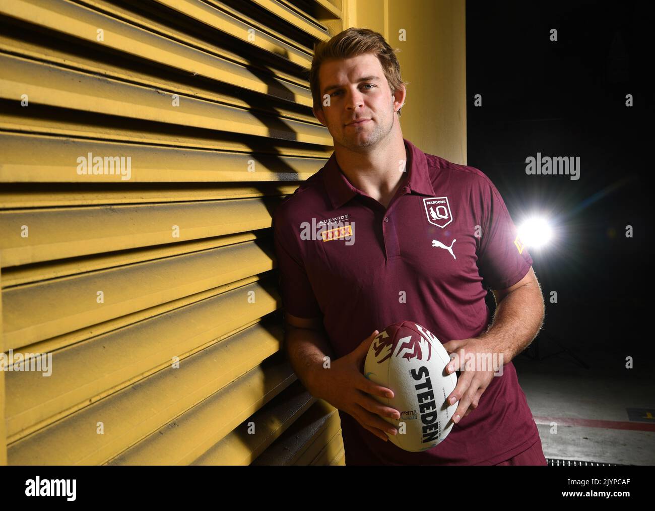 Christian Welch is seen posing for a photograph at Suncorp Stadium ...