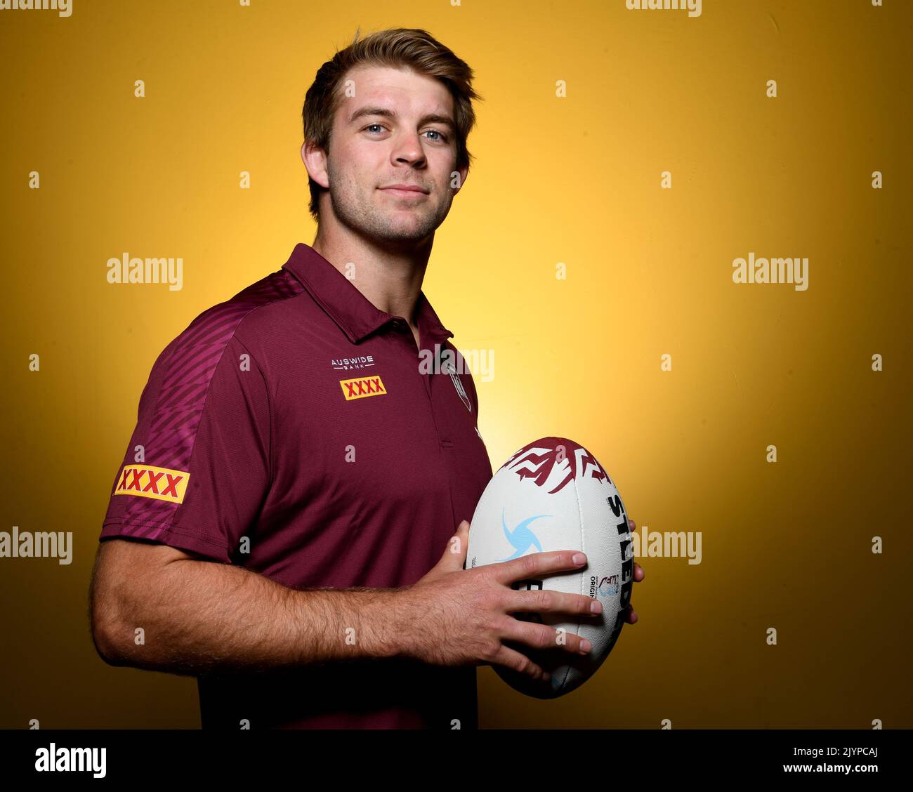 Christian Welch is seen posing for a photograph at Suncorp Stadium ...