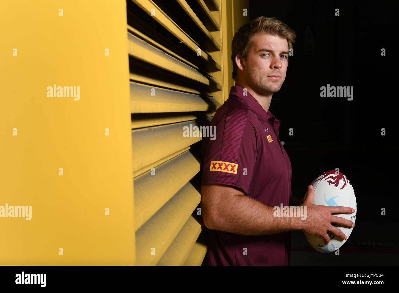 Christian Welch is seen posing for a photograph at Suncorp Stadium ...