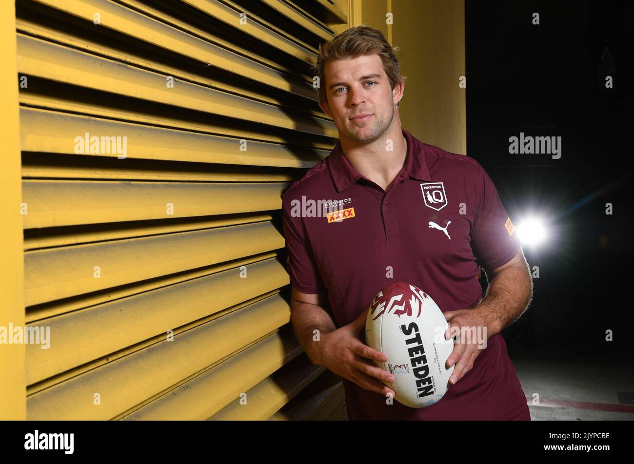 Christian Welch is seen posing for a photograph at Suncorp Stadium ...