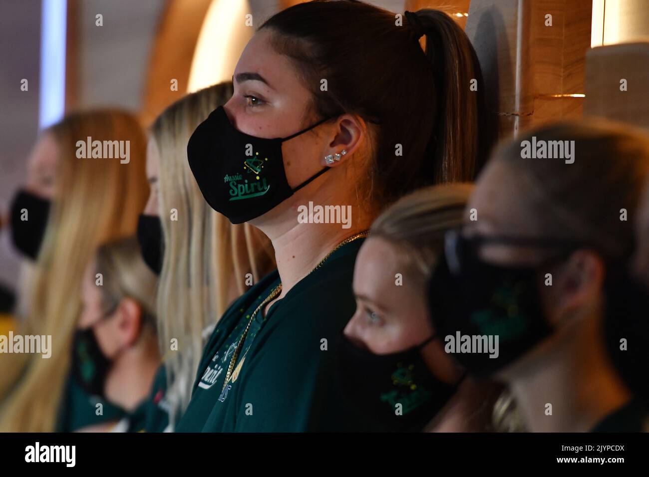 Members of the Aussie Spirit, Australia’s Olympic softball team depart ...