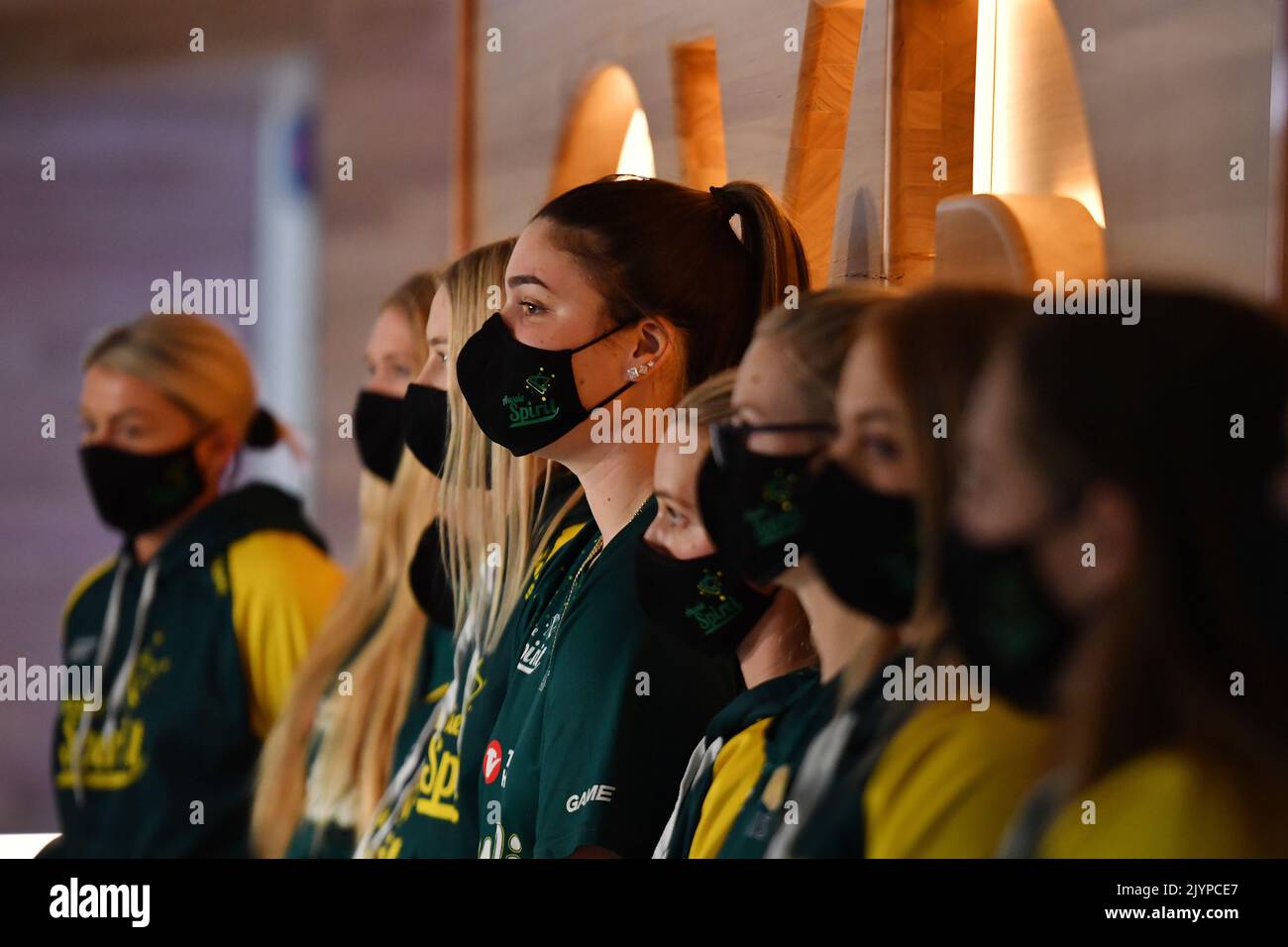 Members of the Aussie Spirit, Australia’s Olympic softball team depart ...