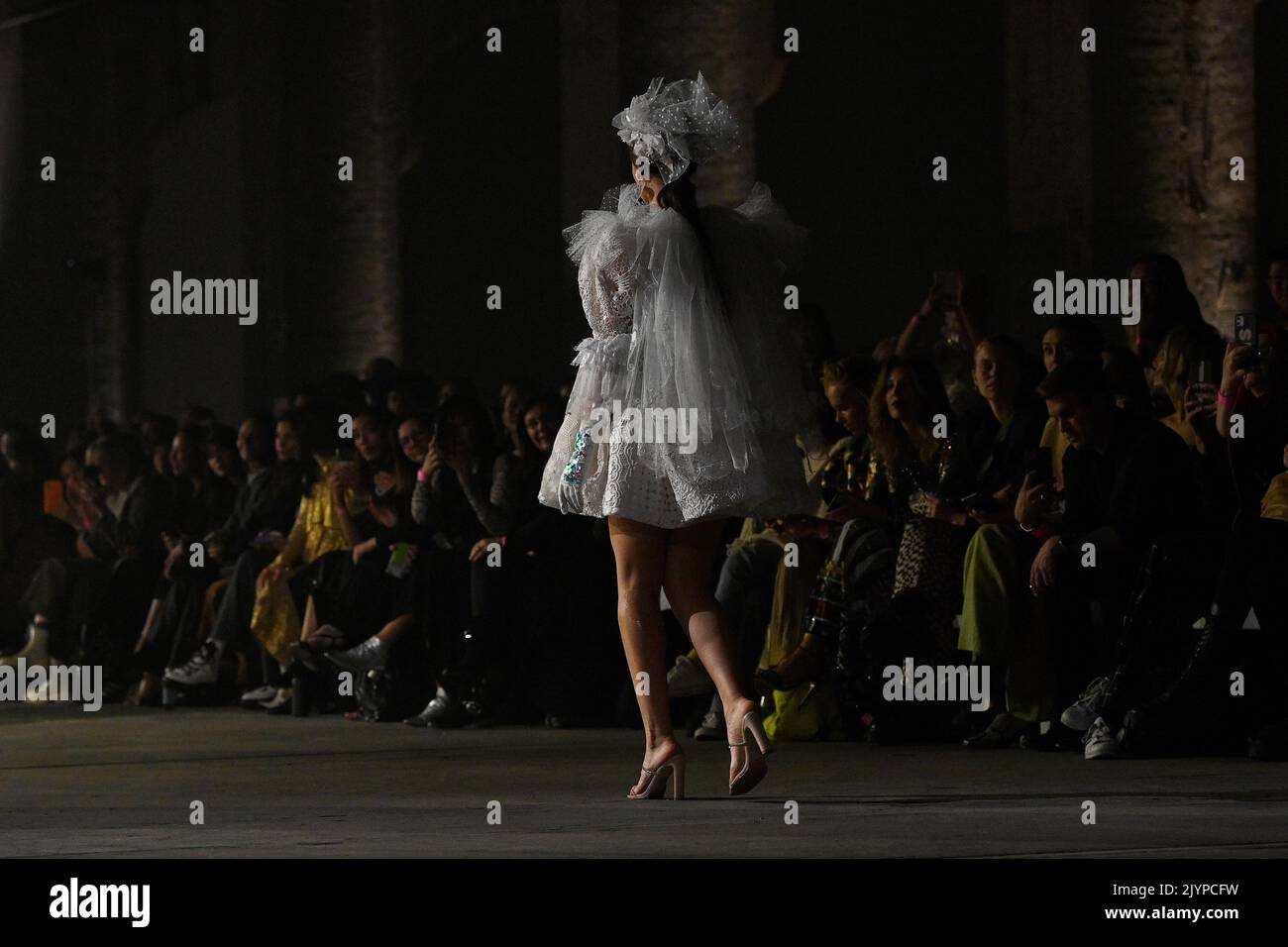 Models walk the runway during the Romance Was Born show during ...