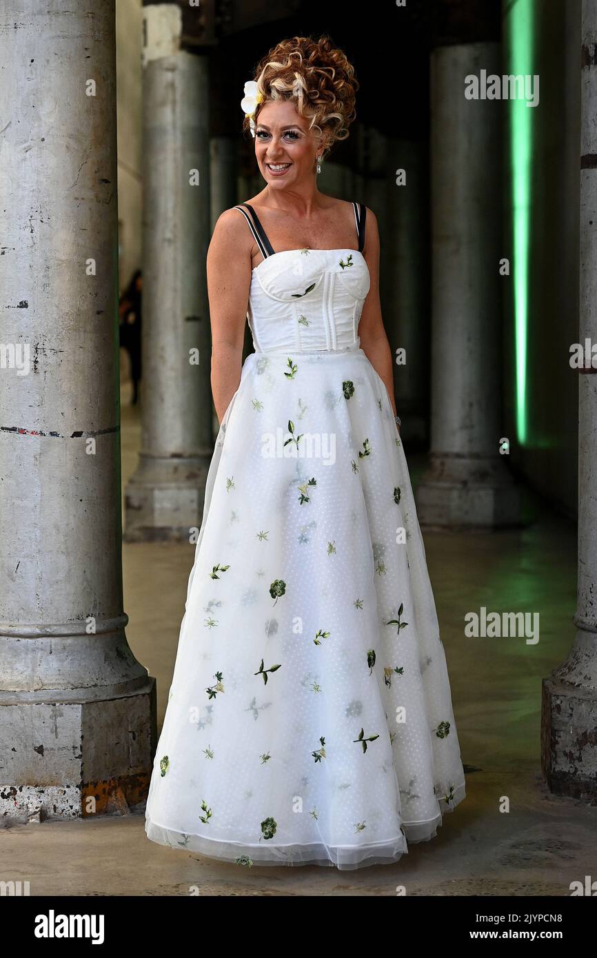 Claudia Reale (wearing Asilio) poses for a photograph at Australian ...