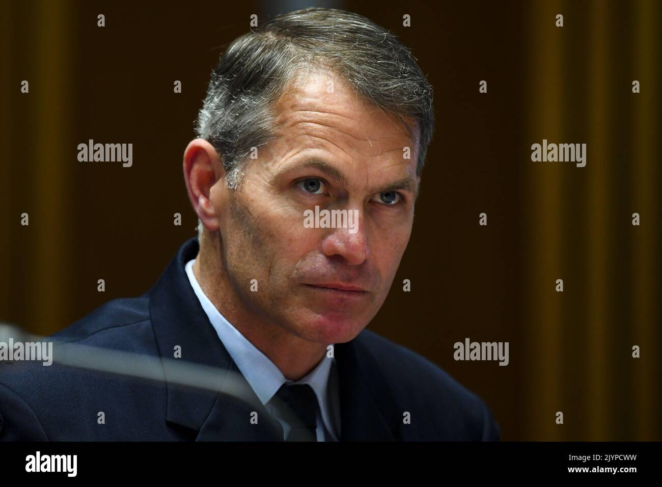 Air Vice-Marshal Robert Chipman speaks during Senate Estimates at ...
