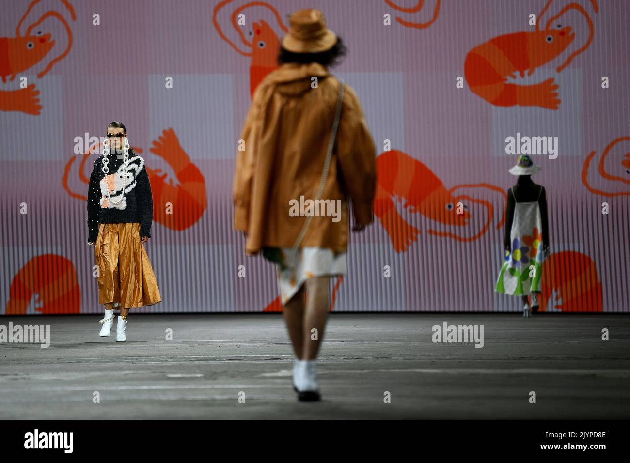 Models walk the runway during the Next Gen show at Australian Fashion ...