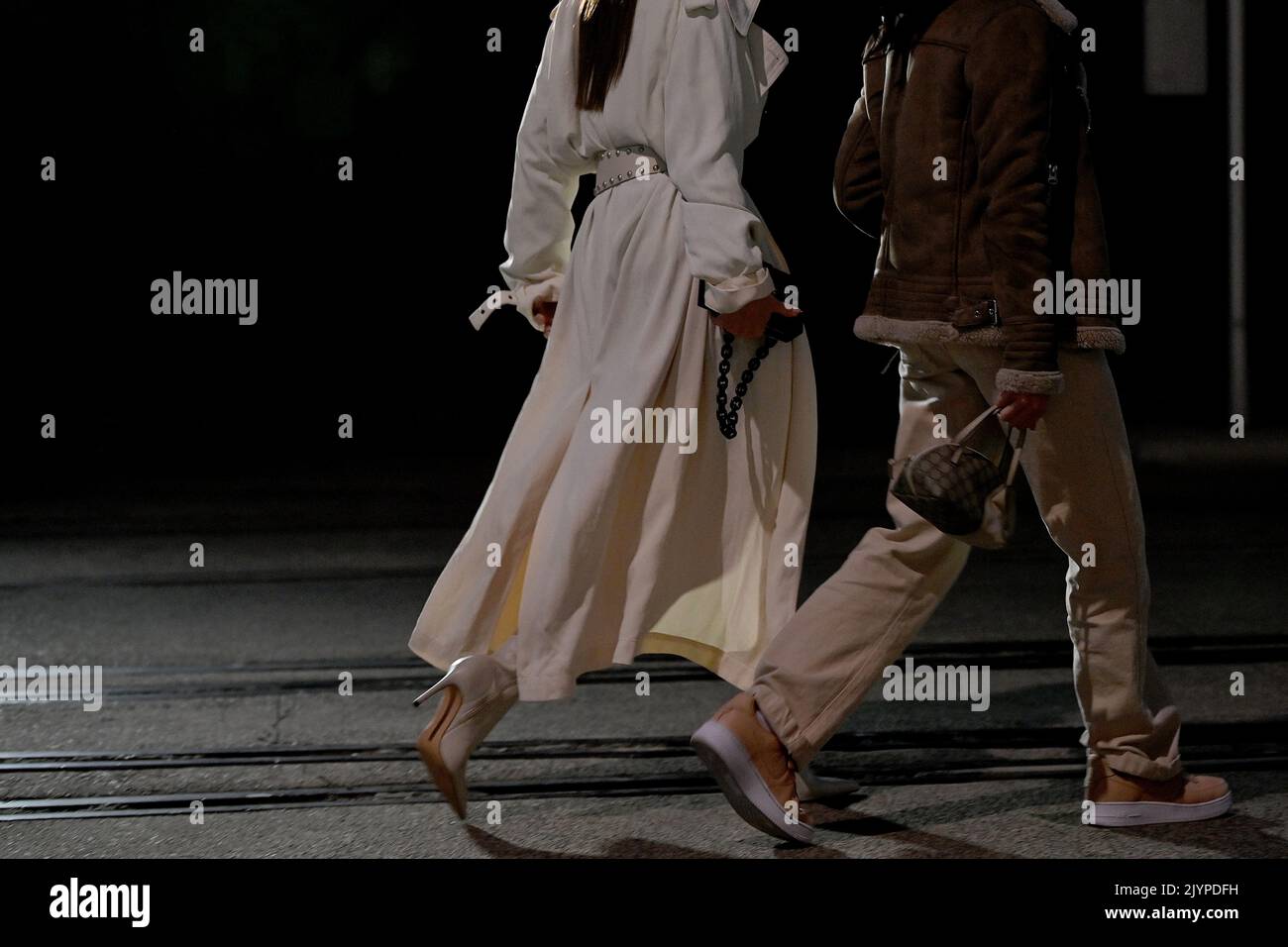Street style is seen during Australian Fashion Week 2021, Sydney ...