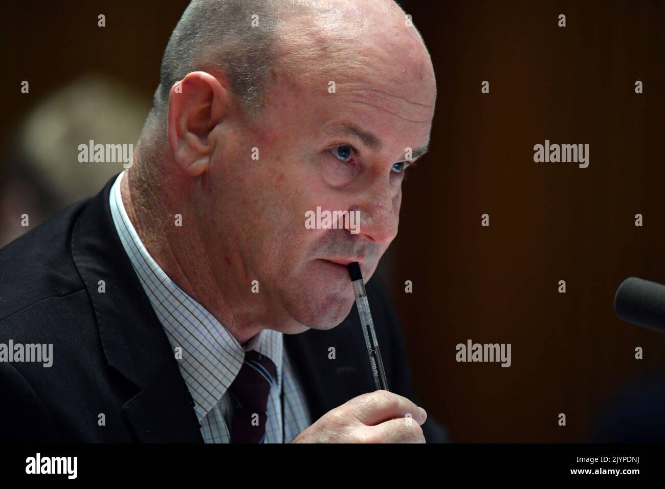 Department of Defence Secretary Greg Moriarty during Senate Estimates ...