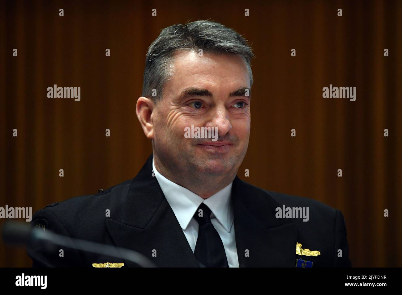 Royal Australian Navy Vice Admiral Jonathan Mead during Senate ...