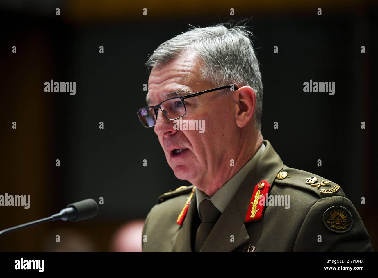 Chef of Army Lieutenant General Rick Burr speaks during Senate ...