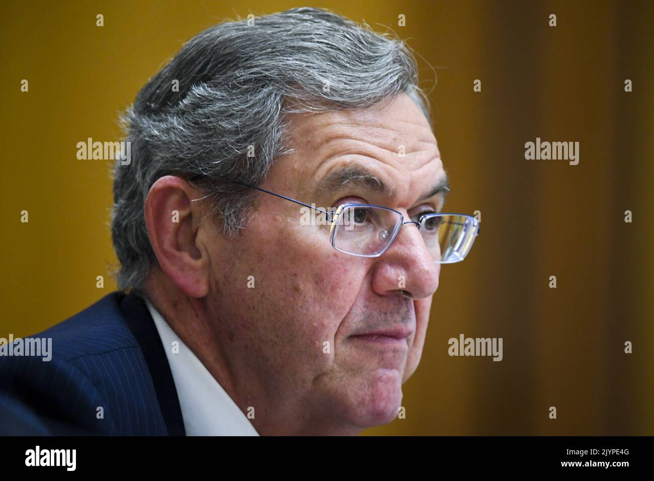 ASIC Chair Joe Longo speaks during Senate Estimates at Parliament House ...