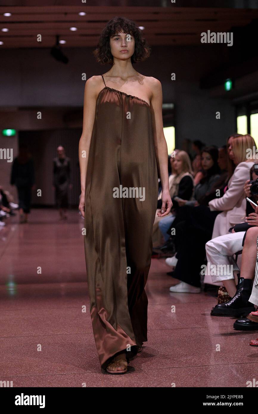 Models walk the runway during the Beare Park show at Australian Fashion ...
