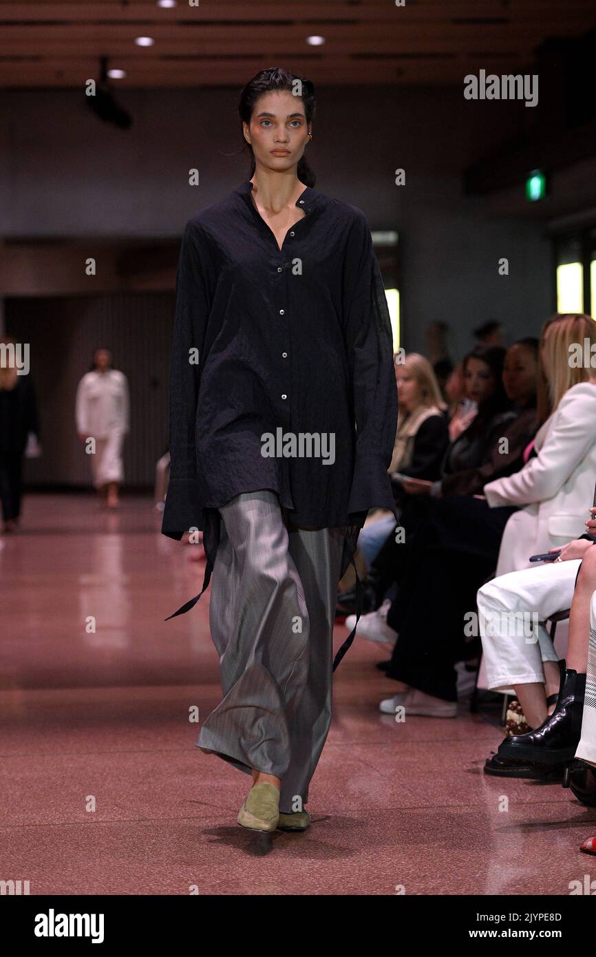 Models walk the runway during the Beare Park show at Australian Fashion ...