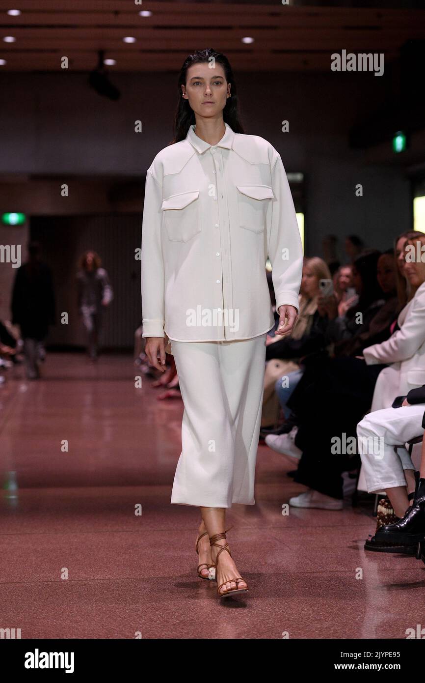Models walk the runway during the Beare Park show at Australian Fashion ...