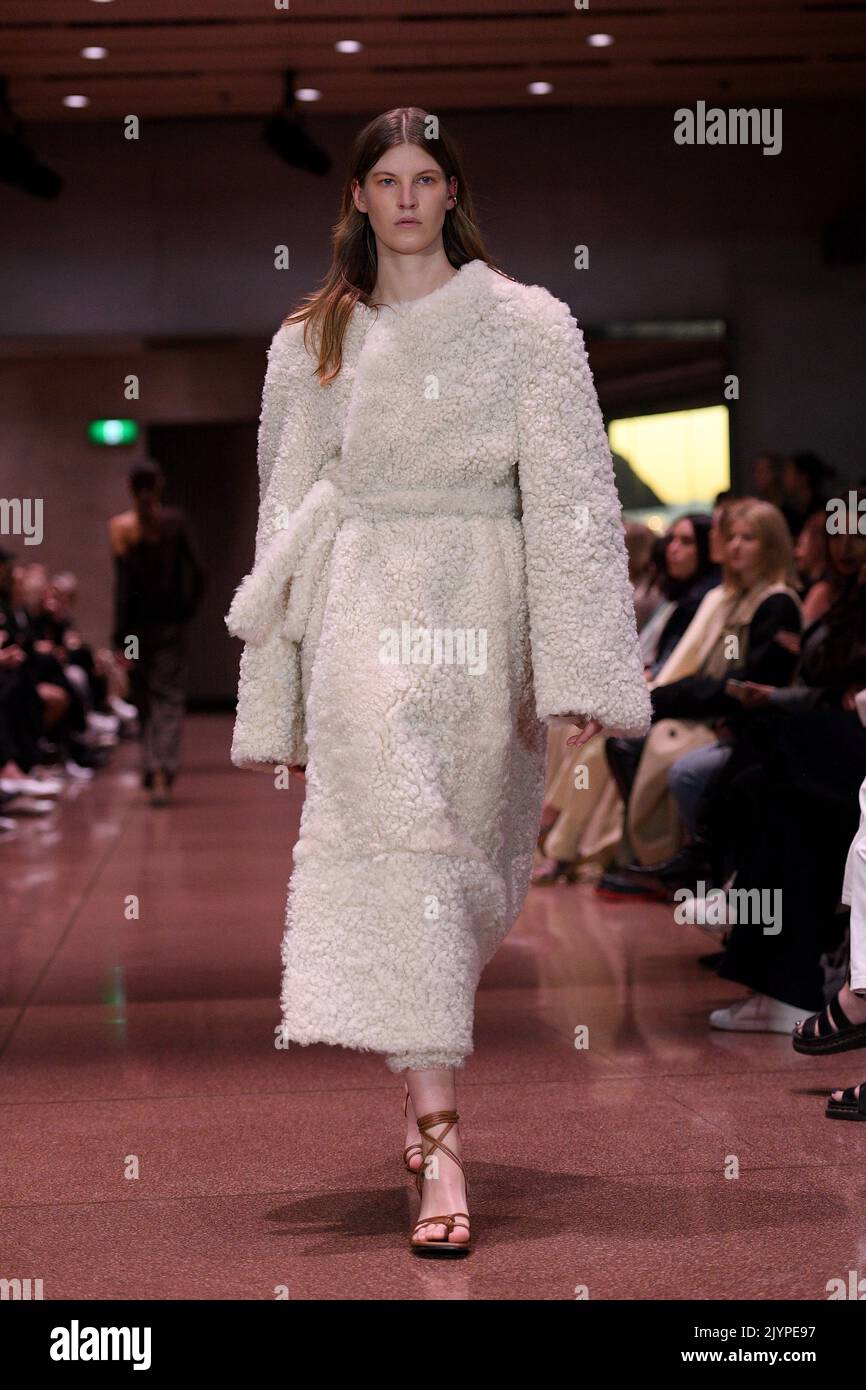 Models walk the runway during the Beare Park show at Australian Fashion ...
