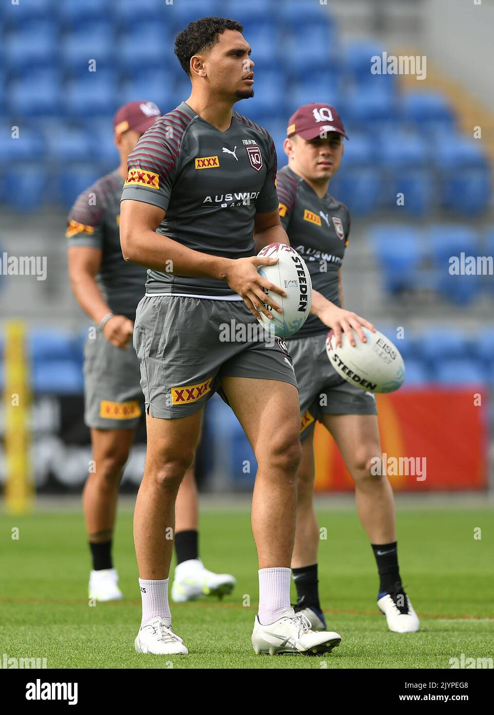 Xavier Coates is seen during the Queensland Maroons State of Origin ...